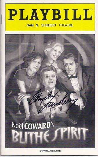 BLITHE SPIRIT- signed by ANGELA LANSBURY - Sign Of The Times