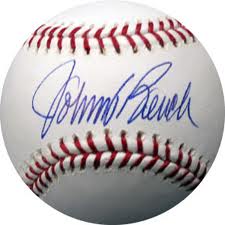Johnny Bench autographed baseball - Sign Of The Times