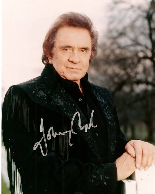 JOHNNY CASH autograph- #3- super signed photo! - Sign Of The Times
