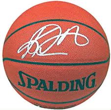 Karl Malone autographed basketball- NICE - Sign Of The Times