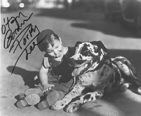 LIL RASCALS autograph- Gordon "PORKY" Lee! O'TAY - Sign Of The Times