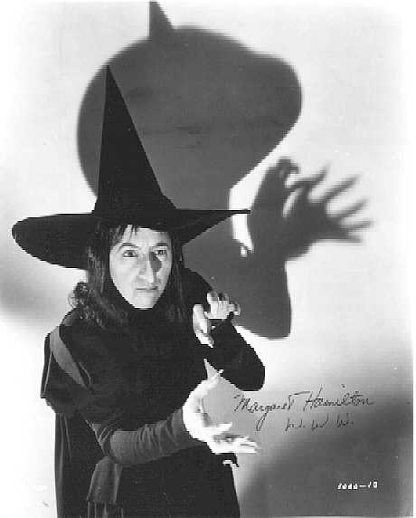 WIZARD OF OZ- MARGARET HAMILTON Autographed 8X10- WICKED WITCH! - Sign ...